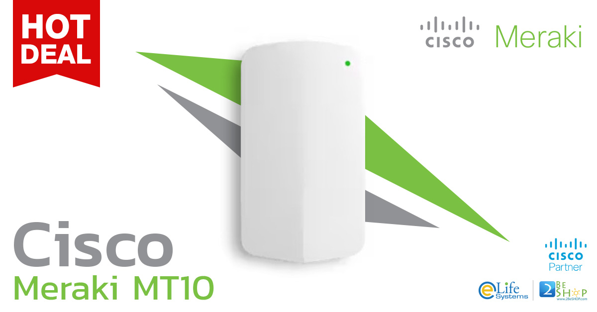 ช้อป [MT10-HW] Cisco Meraki MT10 ราคาถูก ซื้อออนไลน์ที่นี่ ส่งฟรี